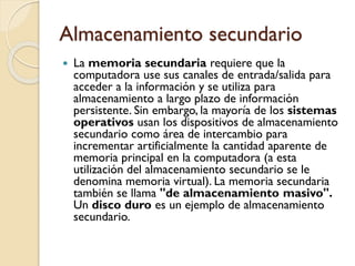 Memoria de computadora | PPTX