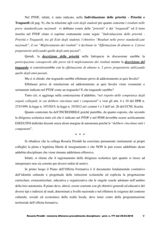 Memoria difesa rosaria piroddi | PDF
