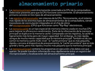 Memoria informática | PPTX