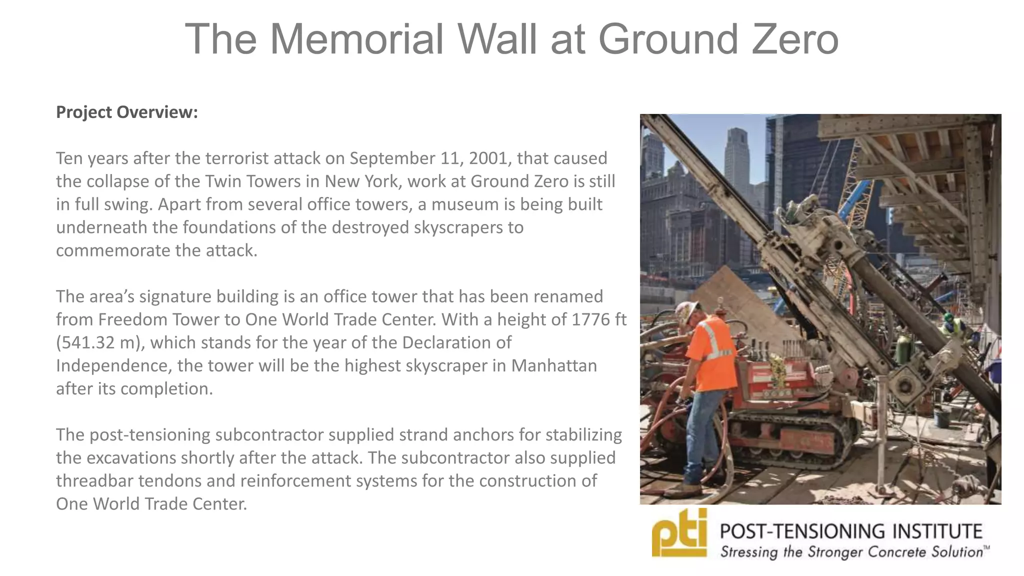 The Memorial Wall at Ground Zero | PPTX