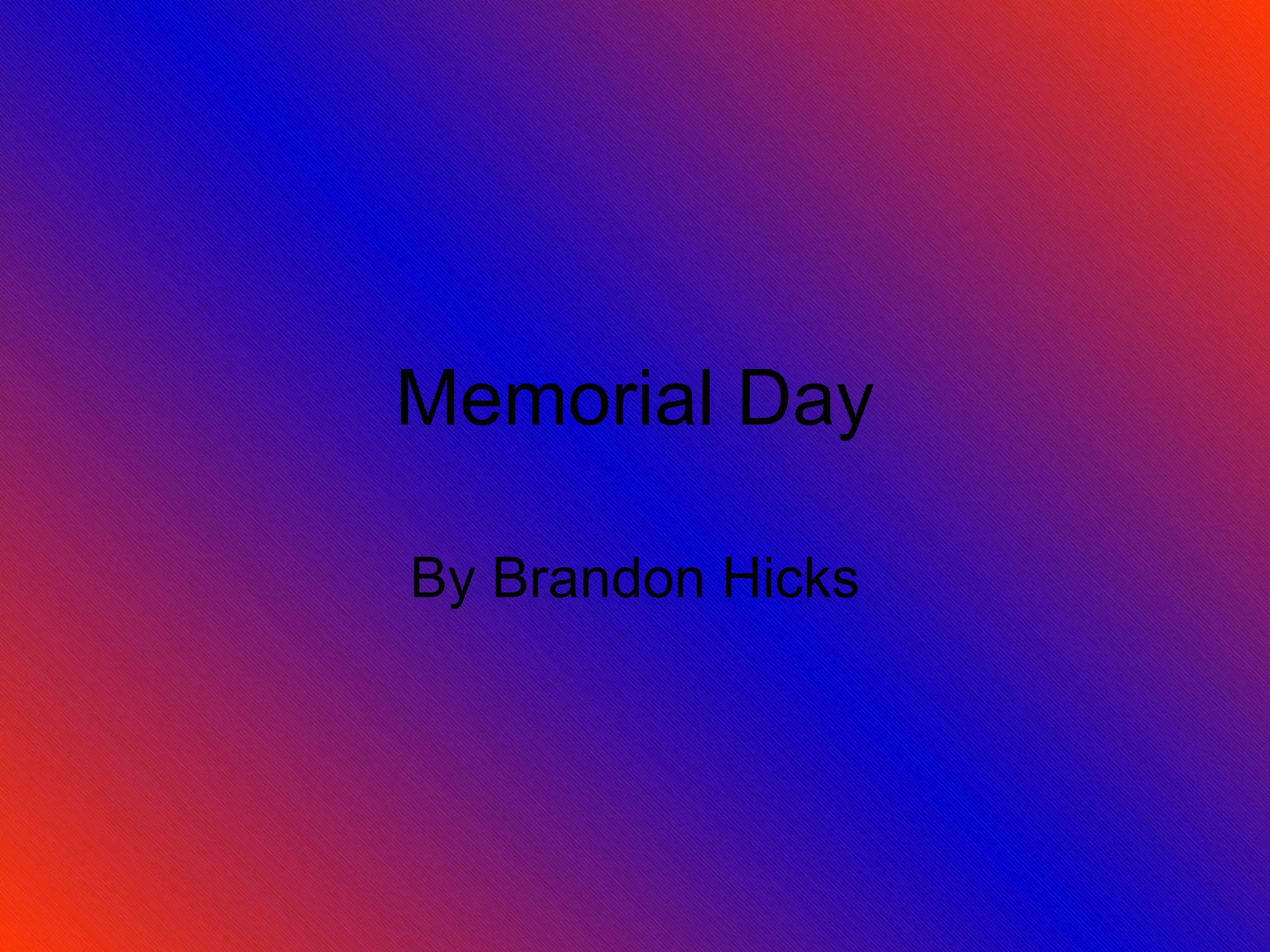 Memorial Day | PPT