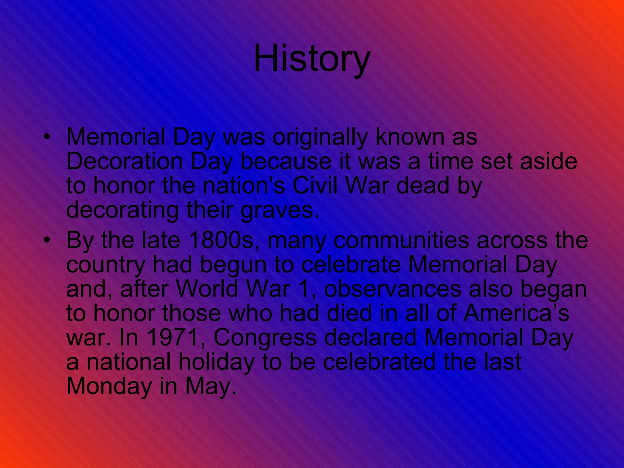 Memorial Day | PPT