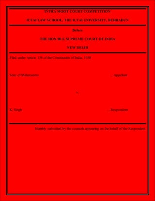 Memorial respondent | PDF