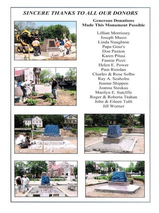 Franklin Veterans Memorial - Dedication Program | PPT