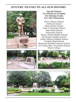Franklin Veterans Memorial - Dedication Program | PPT