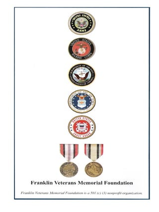 Franklin Veterans Memorial - Dedication Program | PPT