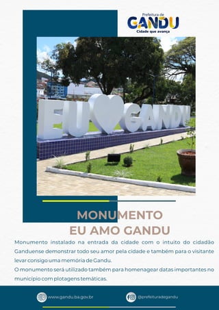Memorial entrada da cidade de gandu | PDF