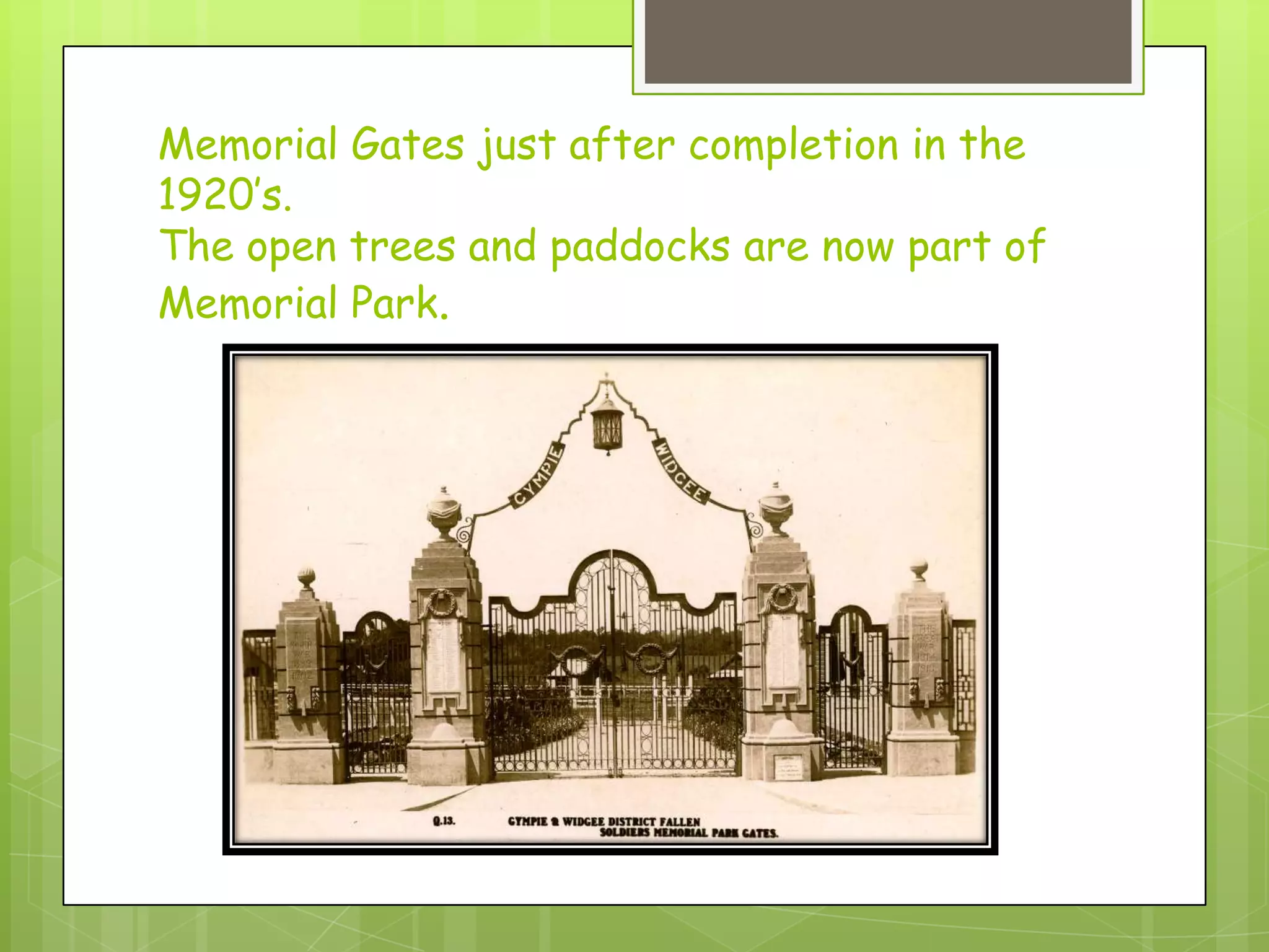 Memorial lanepowerpoint | PPTX