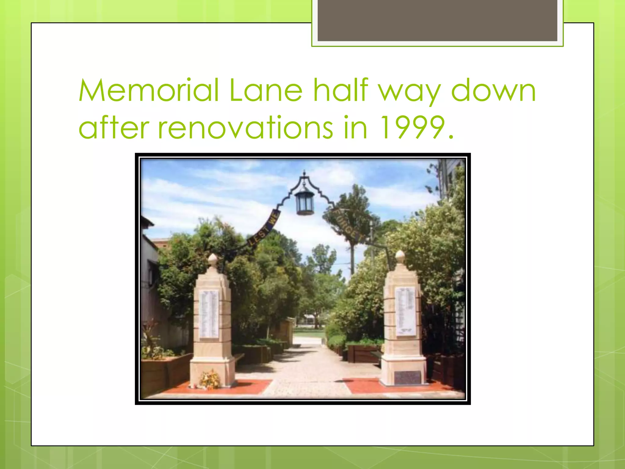 Memorial lanepowerpoint | PPTX