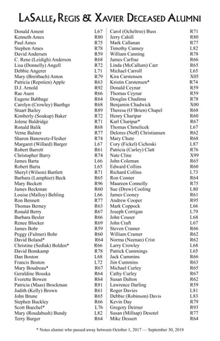 Memorial Mass Program 2018 | PDF