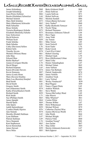 Memorial Mass Program 2018 | PDF