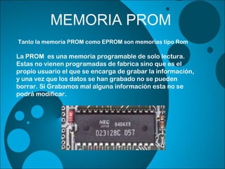 Memoria prom y eprom2 | PPT