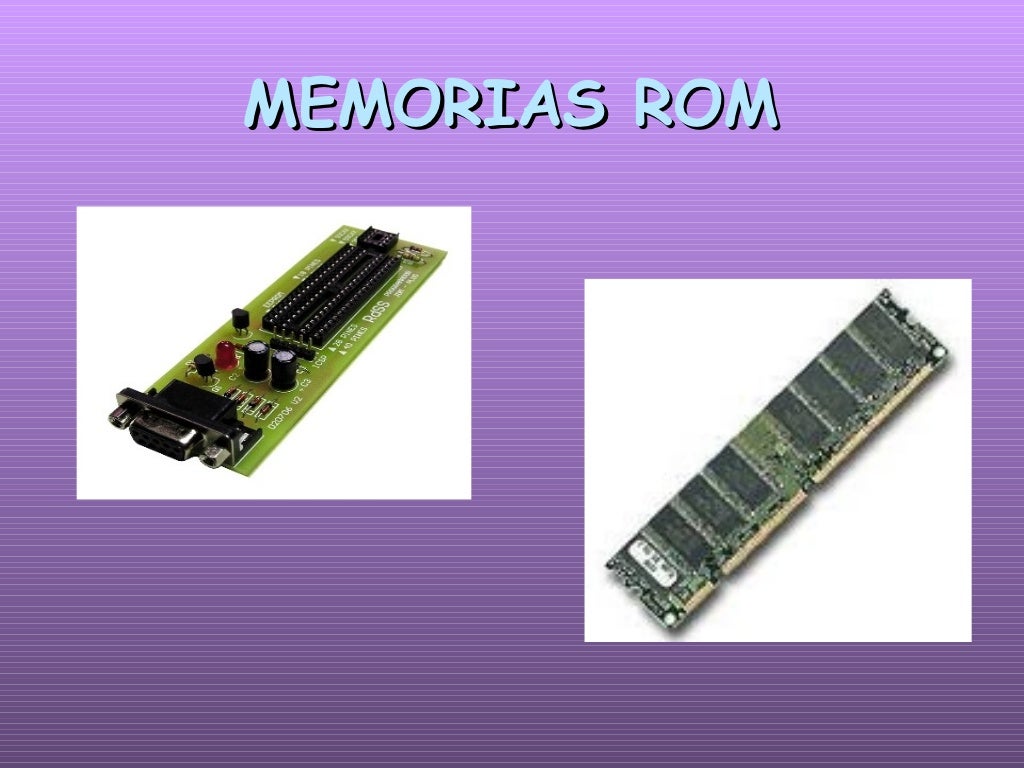 Memoria Ram Y Rom