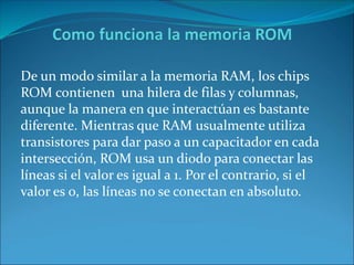 Memoria Rom | PPT