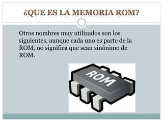 Memoria ROM | PPTX
