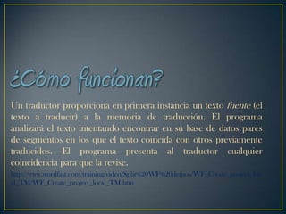 Memorias de traduccion | PPTX