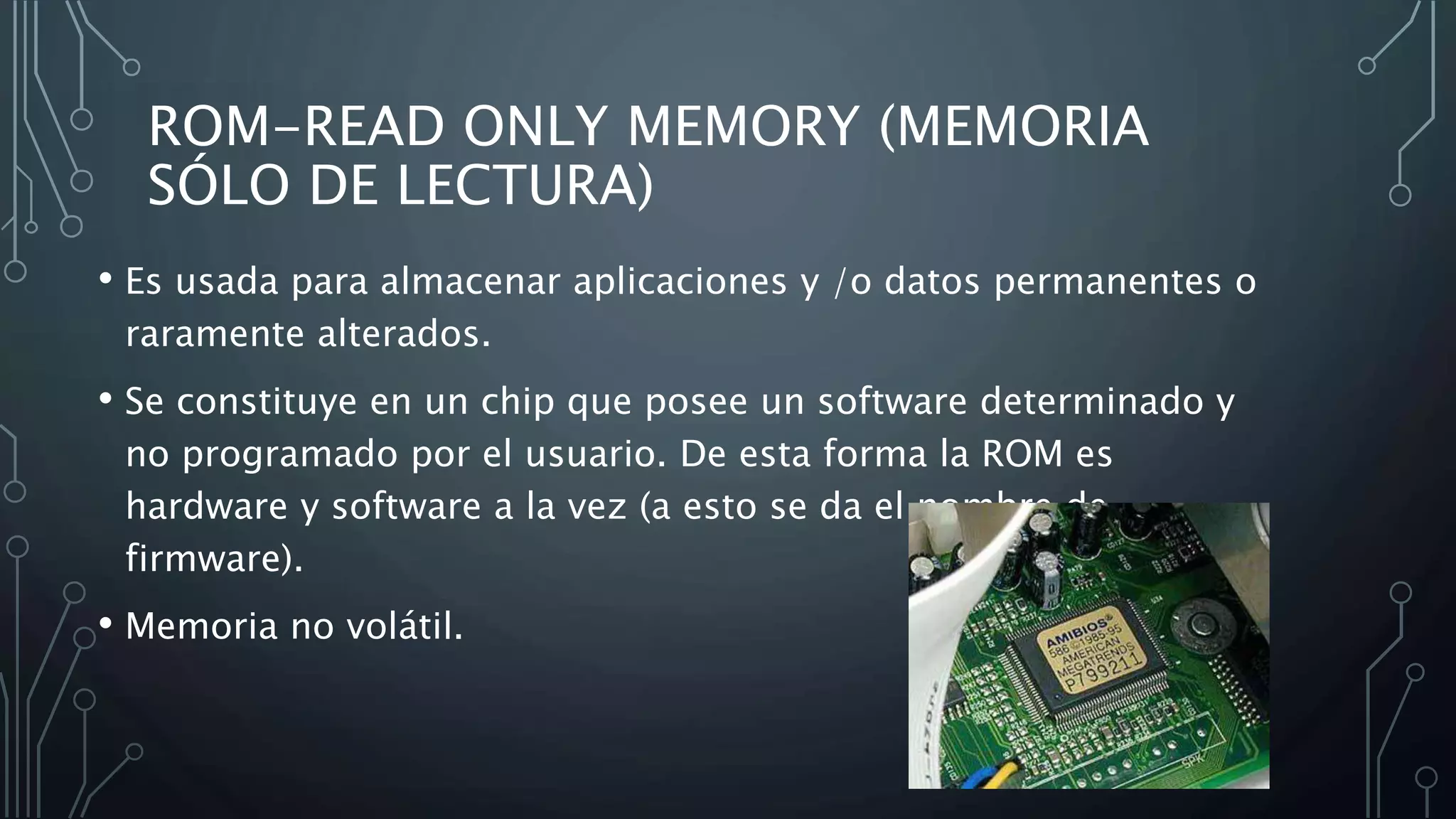Tipos de Memorias en informatica | PPT