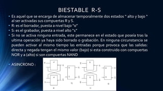 Memorias en circuitos digitales de electronica | PPTX