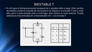Memorias en circuitos digitales de electronica | PPTX