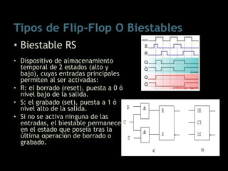 Memorias en circuitos digitales (eletronica) | PPTX