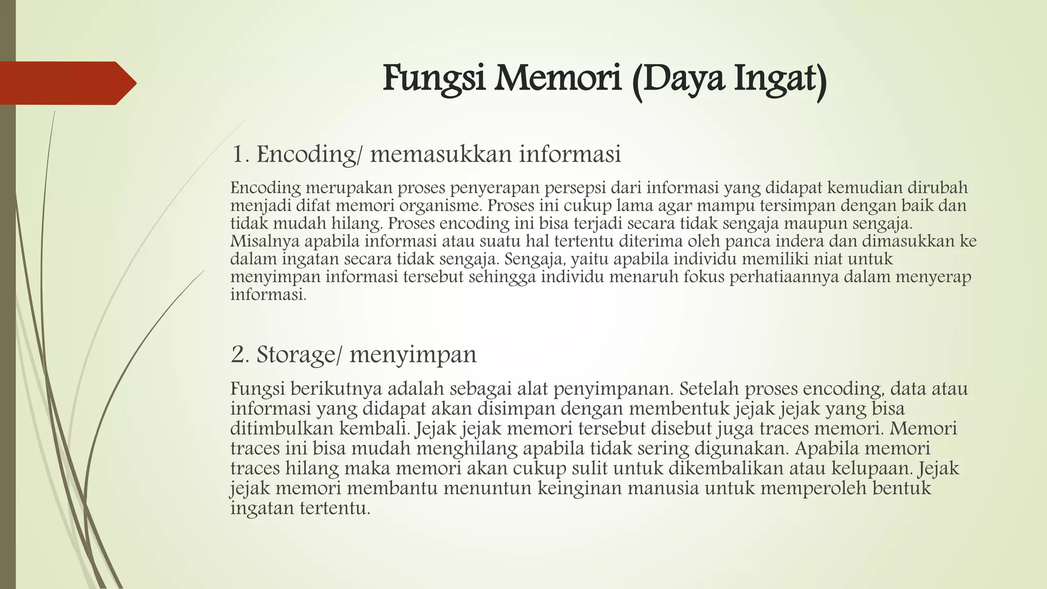 Memori dan berpikir ppt | PPTX