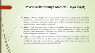 Memori dan berpikir ppt | PPTX