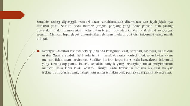 Memori dan berpikir ppt | PPT