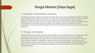 Memori dan berpikir ppt | PPTX
