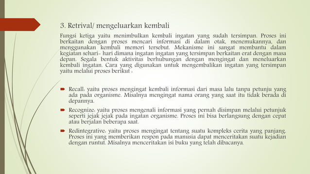 Memori dan berpikir ppt | PPT