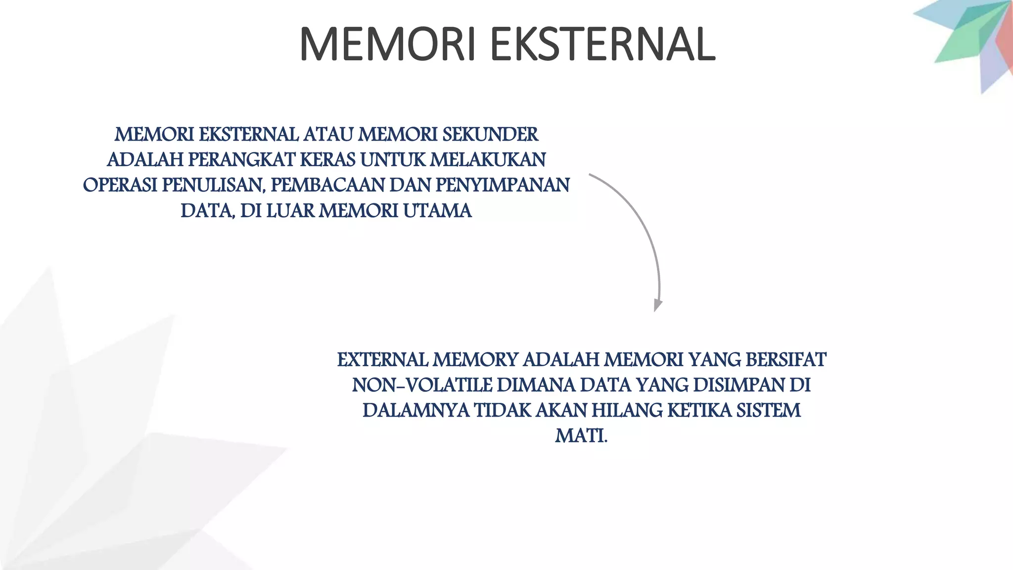 Power Point \ PPT - Memori Eksternal | PPTX
