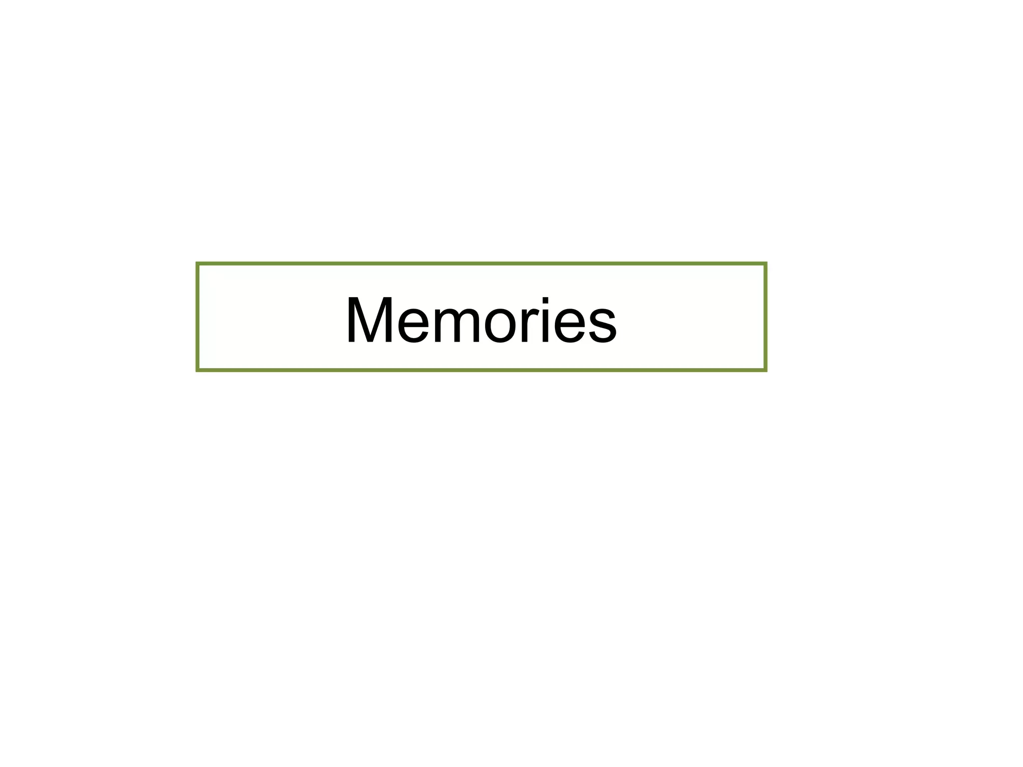 Memories | PPT
