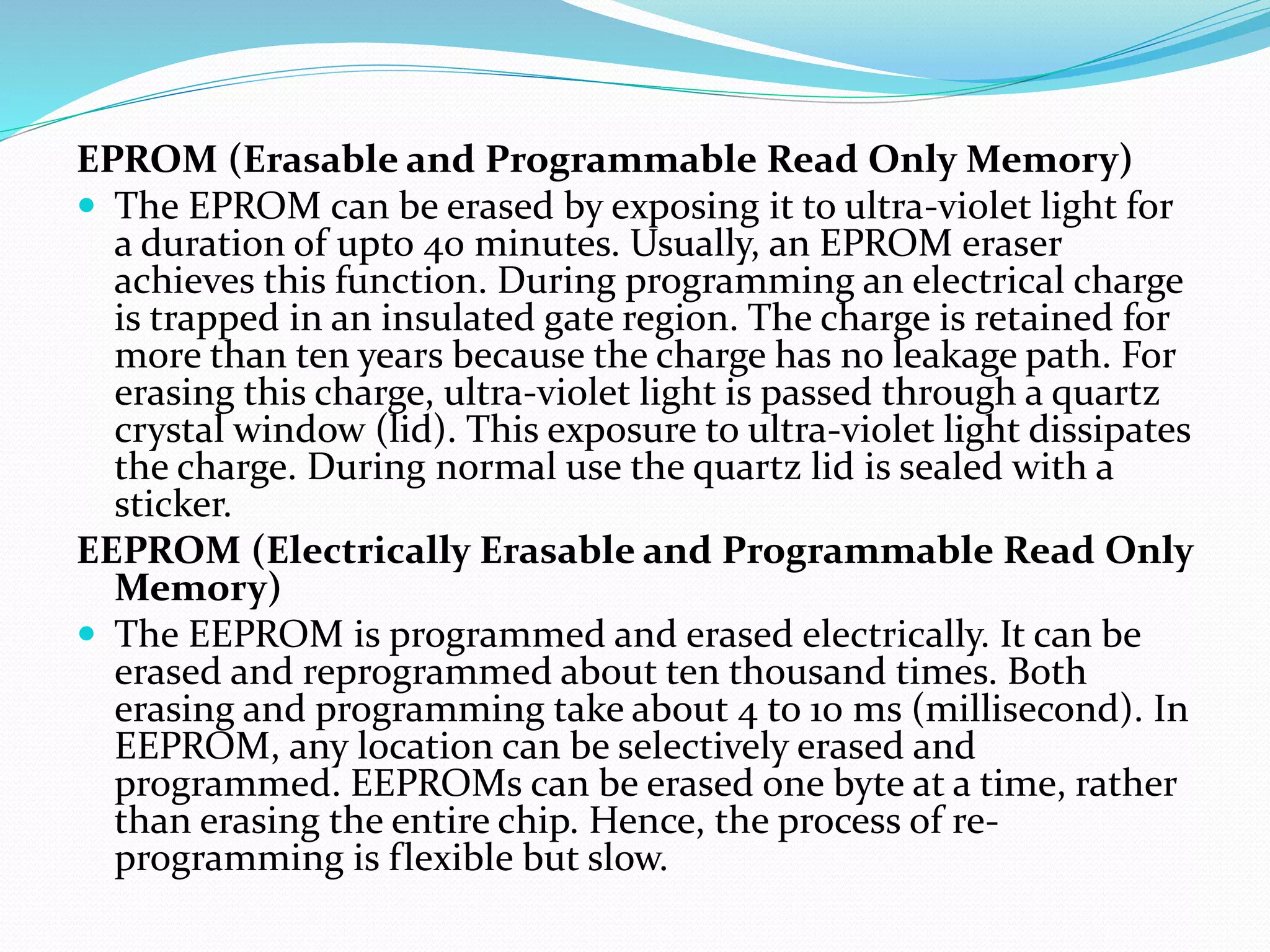 Memories in digital electronics | PPTX