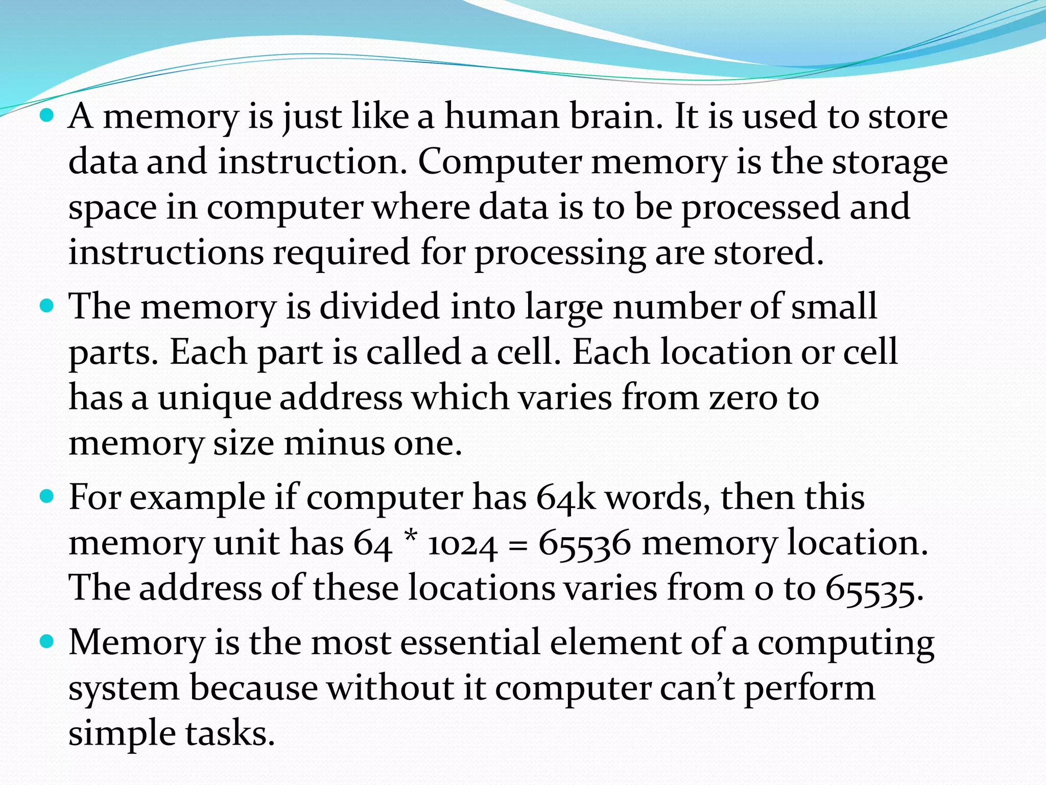 Memories in digital electronics | PPTX