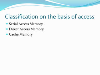 Memories in digital electronics | PPTX