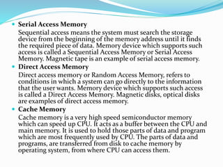 Memories in digital electronics | PPTX