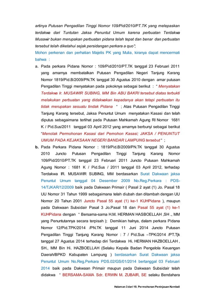 Memori pk iii edit | DOCX