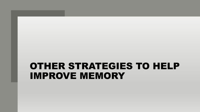 Memorization strategies [autosaved] | PPTX | Parenting Babies and ...