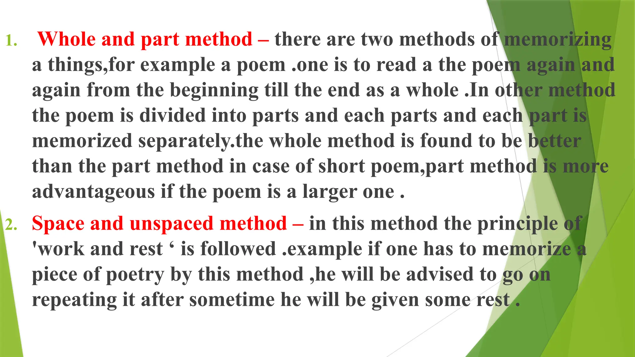 Memorization Techniques AND ITS TYPES .pptx