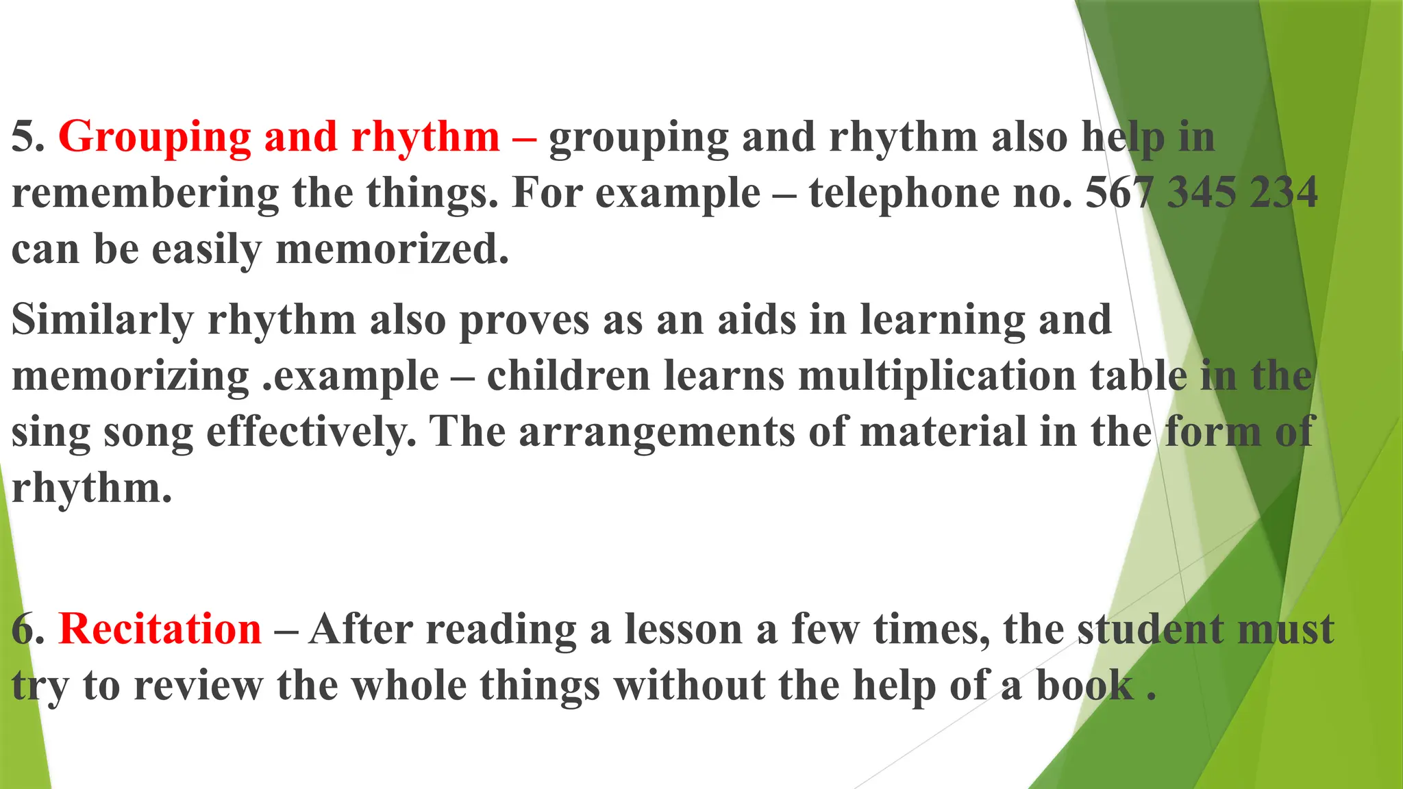 Memorization Techniques AND ITS TYPES .pptx