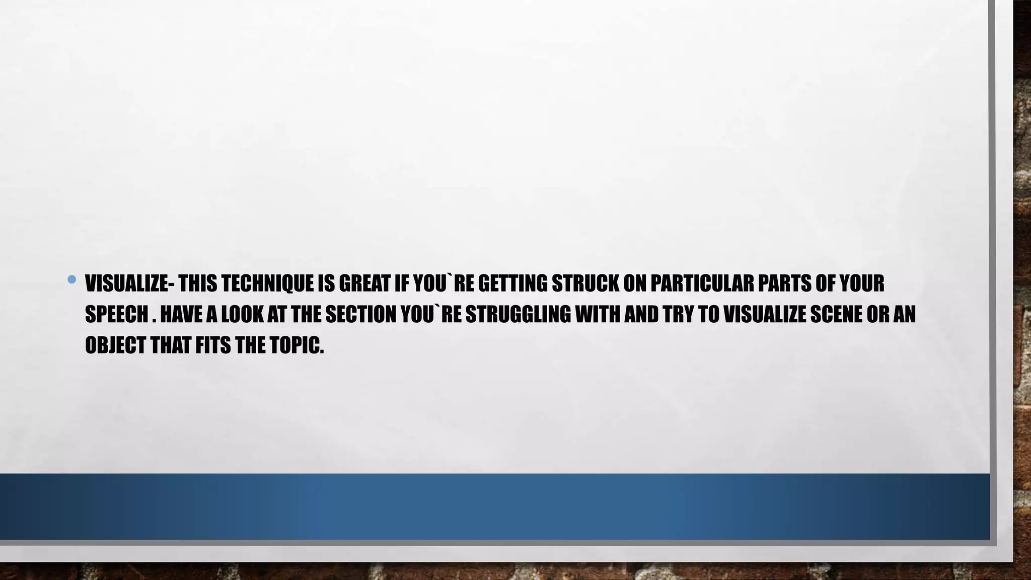 Memorized speech | PPTX