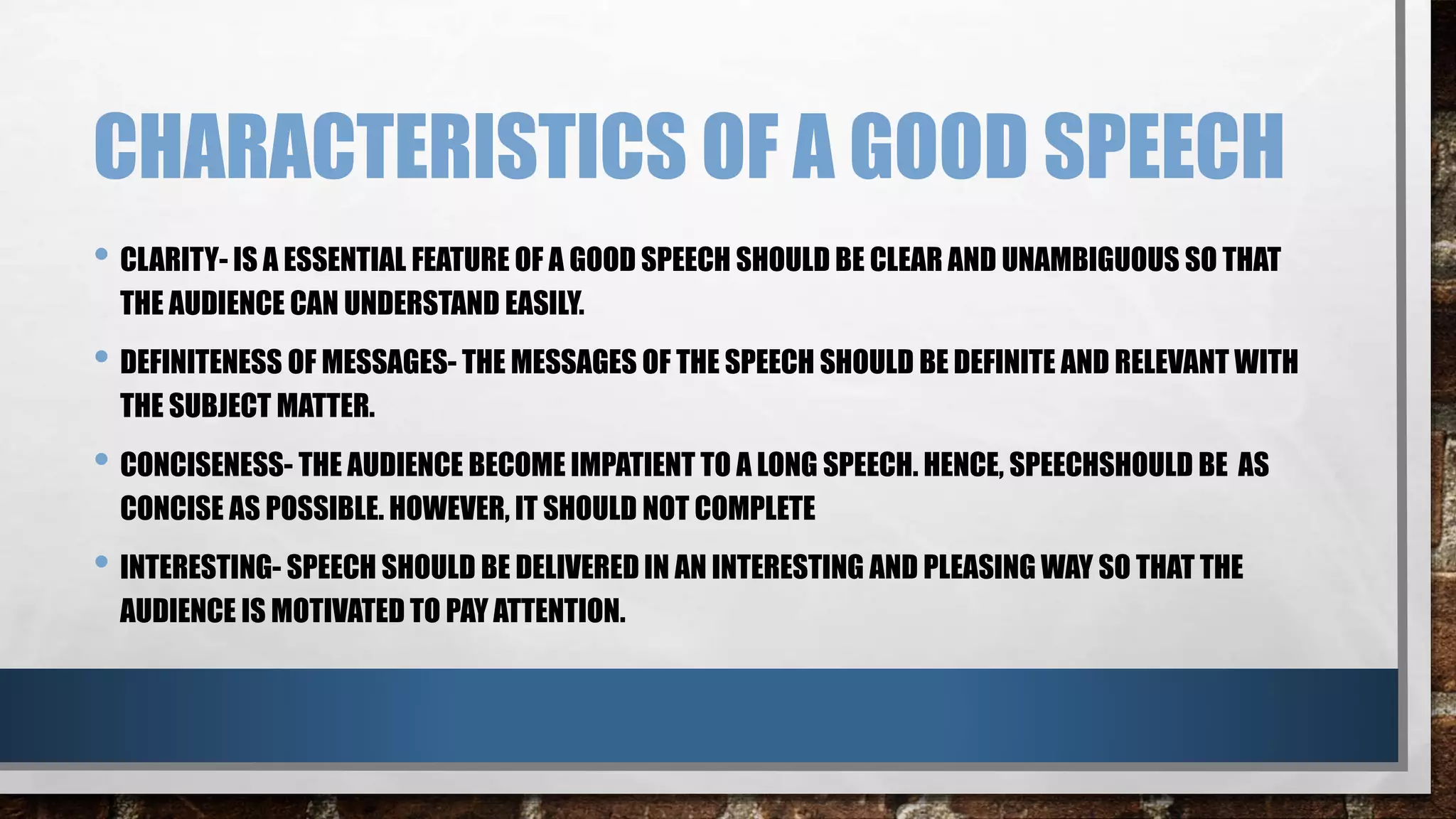 Memorized speech | PPTX