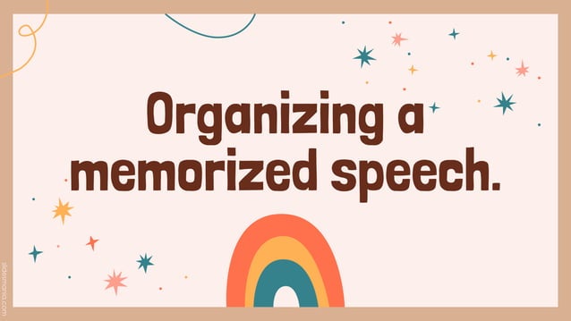 Memorized Speech and its different types | PPTX