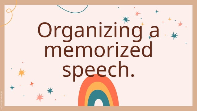 Memorized Speech in Oral Communication in context | PPTX