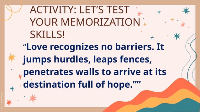 Memorized Speech in Oral Communication in context | PPTX