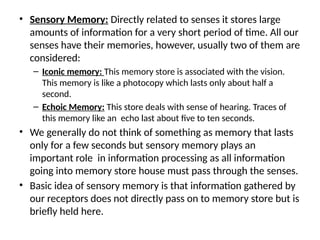 Everything to know about memory in psychology | PPTX