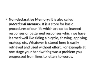 Everything to know about memory in psychology | PPTX