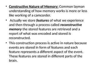 Everything to know about memory in psychology | PPTX