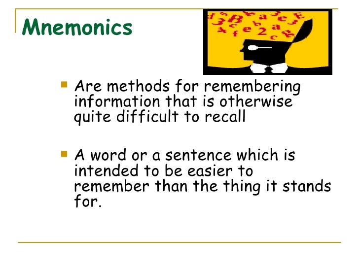 21 Mnemonic Devices That Will Help You Remember Almost