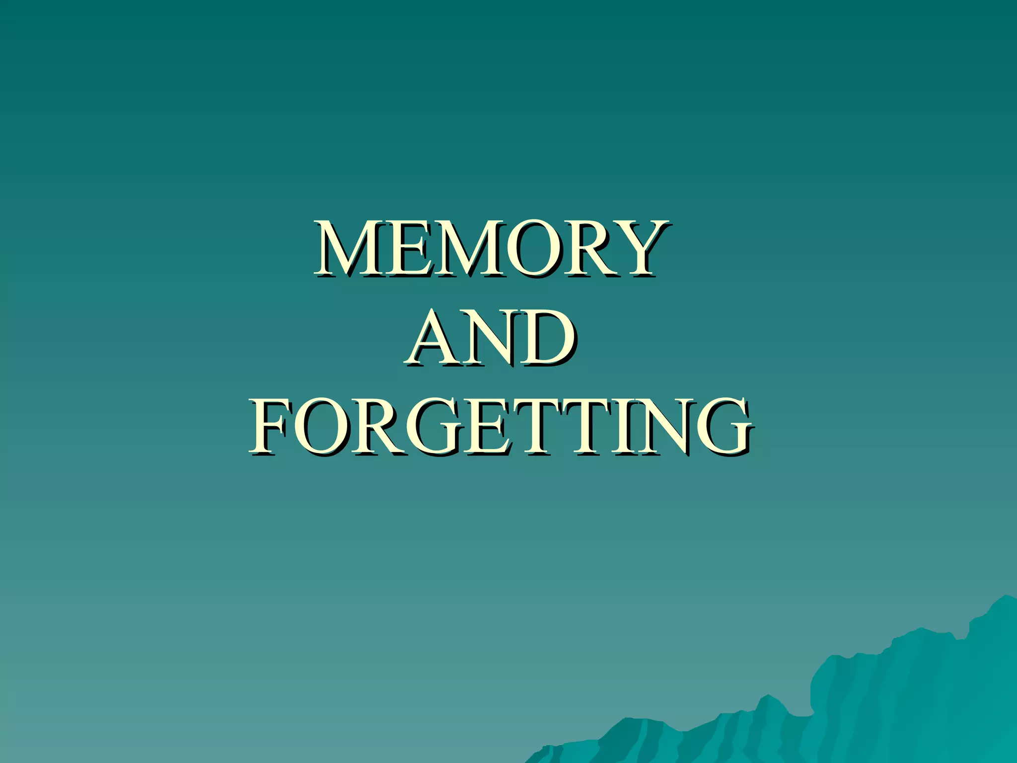 Memory | PPT