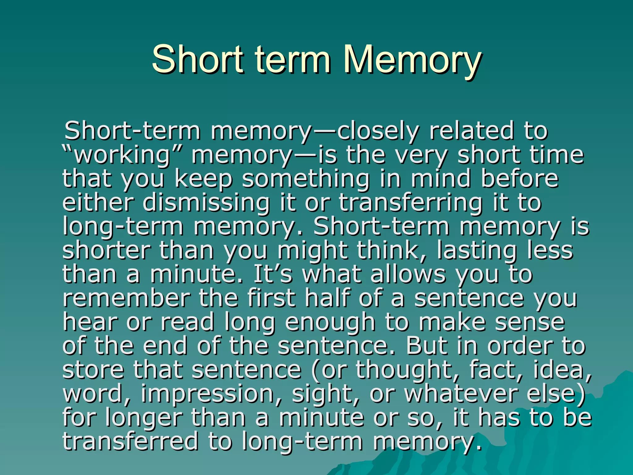 Memory | PPT